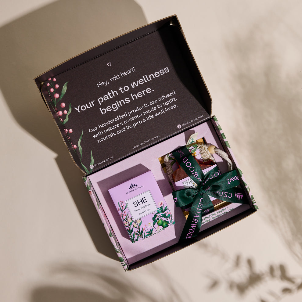She Gift Pack | Natural Skincare for Balance & Self-Care – Cedarwood Road