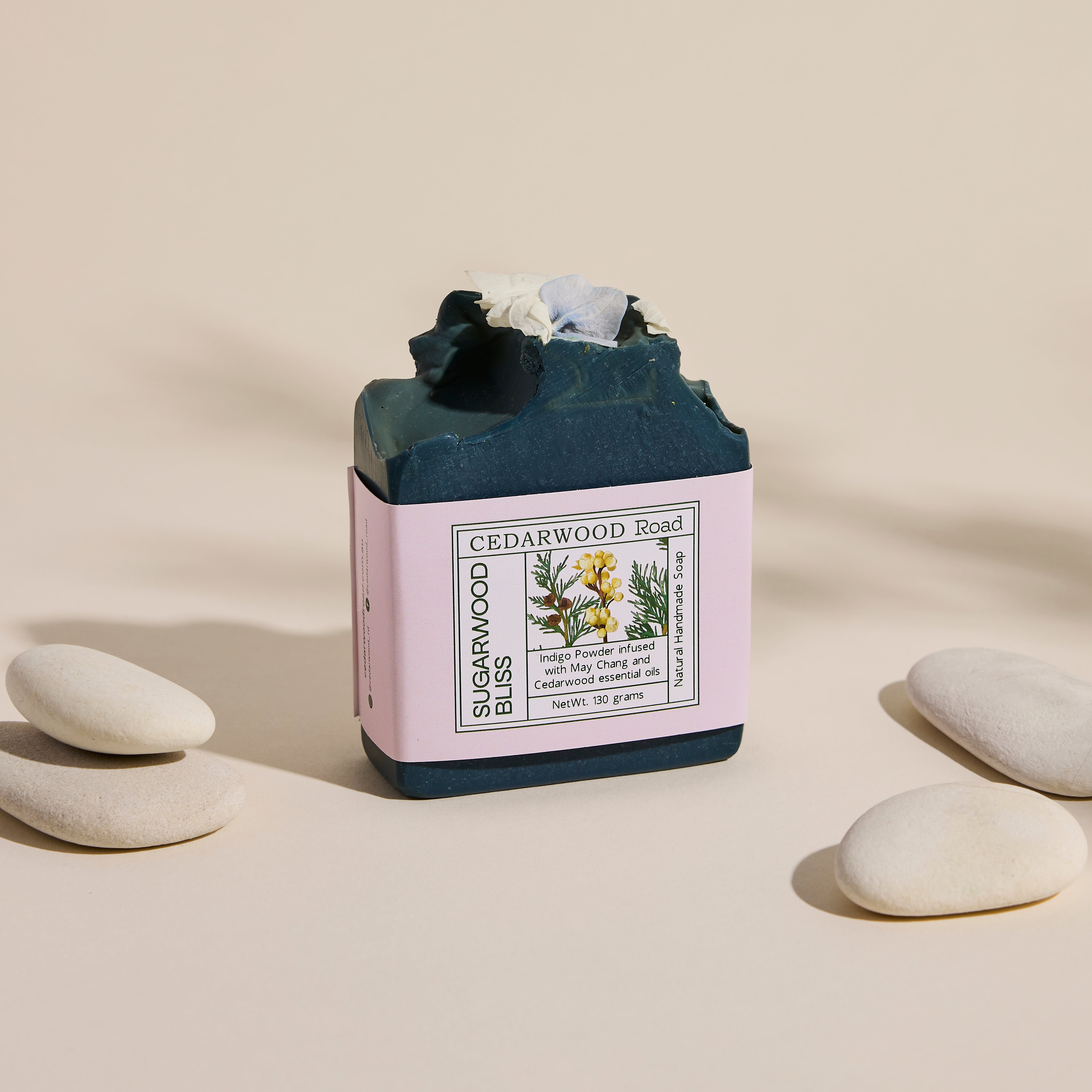 Sugarwood Bliss Soap | Calming Indigo Bar with May Chang & Cedarwood ...